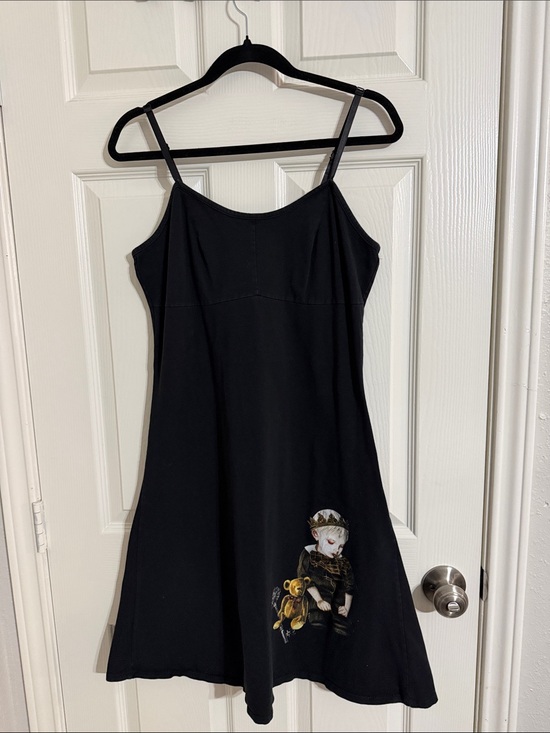 giant | Dresses | Rare Korn Black Midi Slip Dress With Decorative Album ...